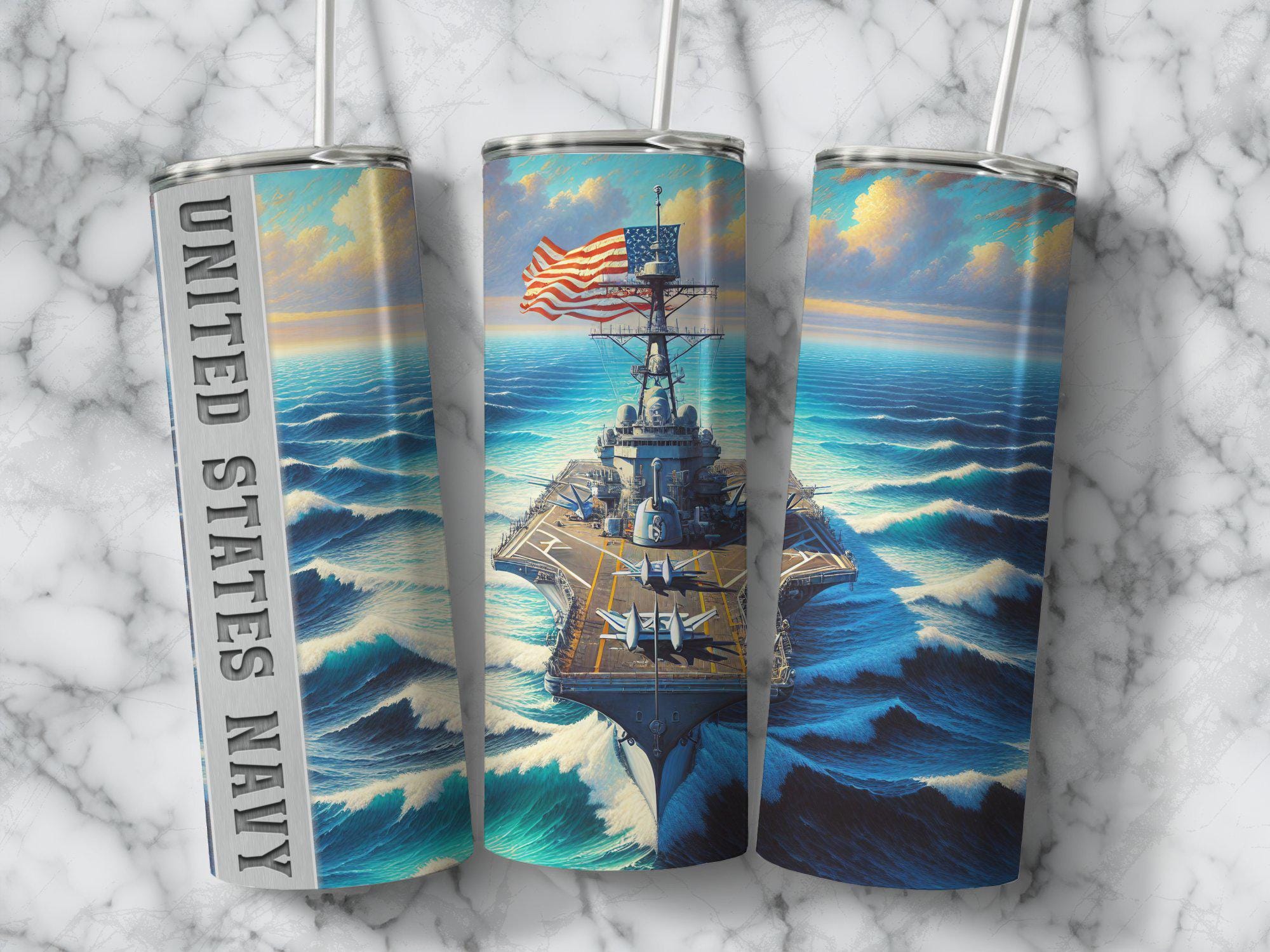 US Navy Tumbler Wrap, 20oz Sublimation Designs, Marine Tumbler PNG ...
