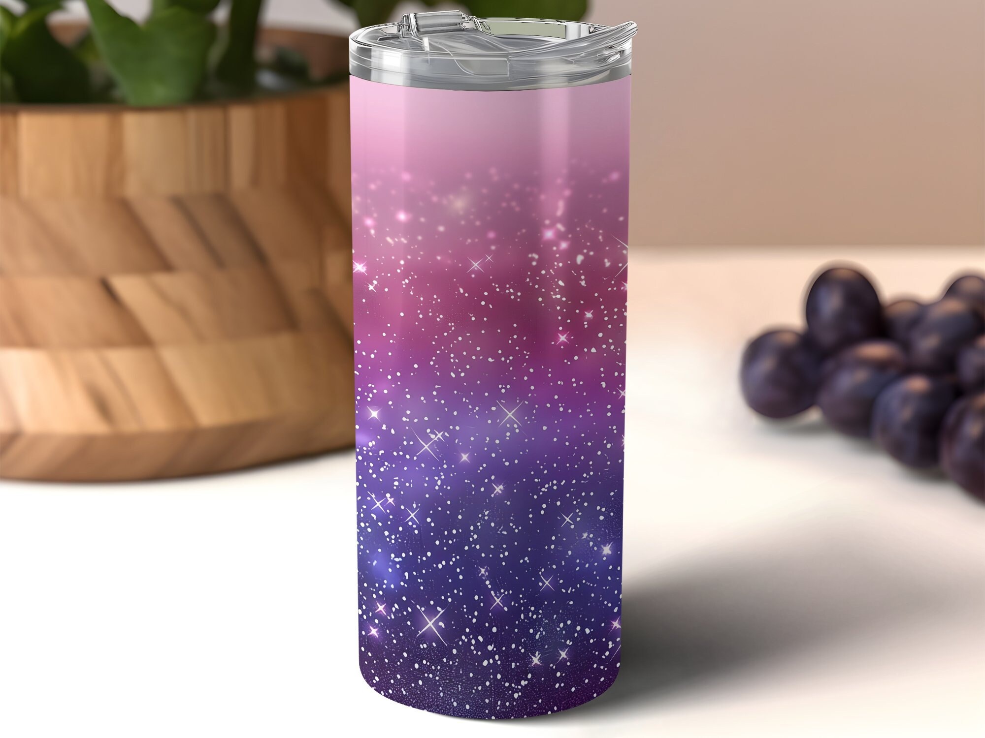 Pink Purple 20oz Tumbler Wrap PNG Seamless Sublimation Designs Tumbler ...