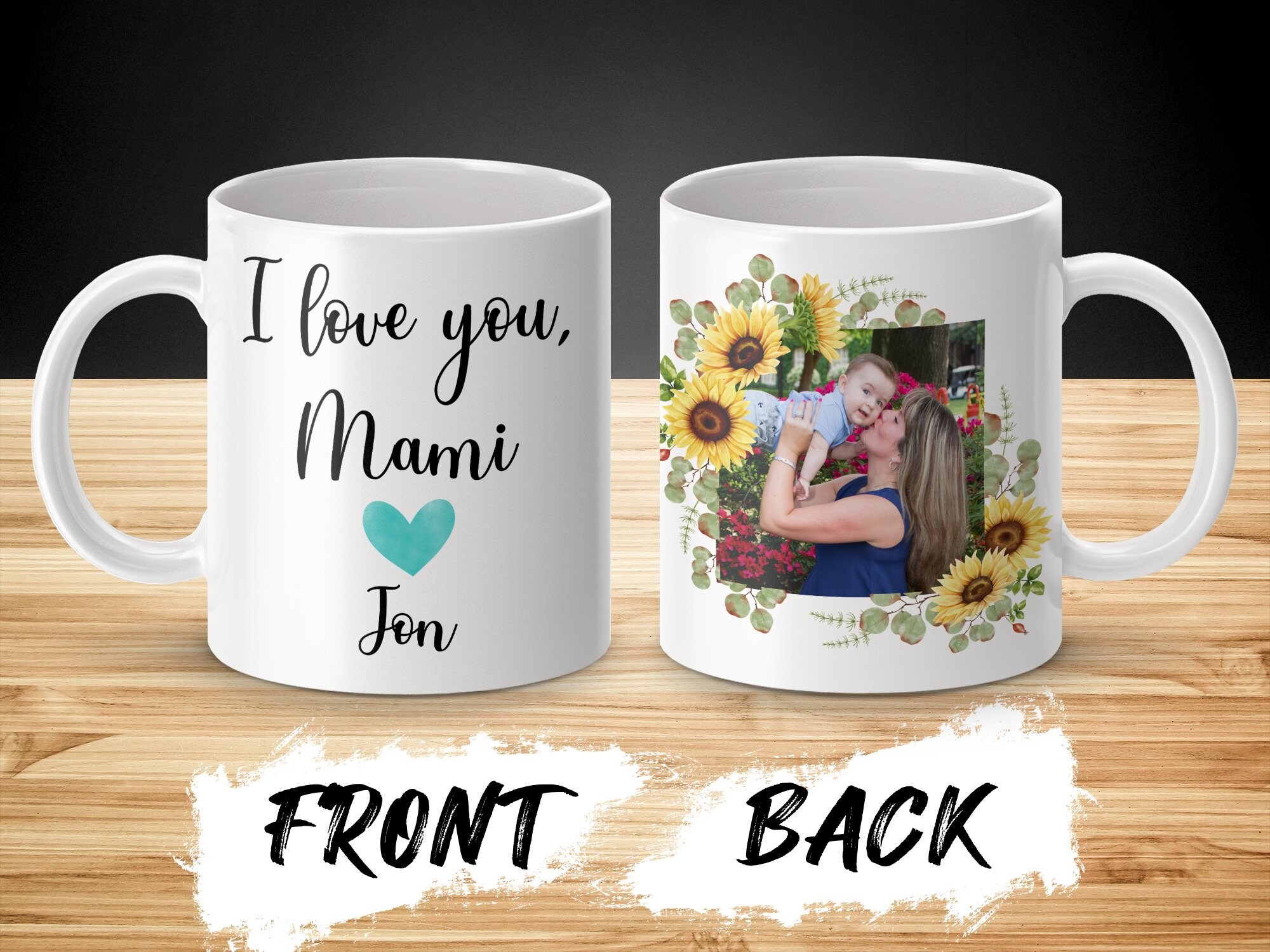 Personalized Mothers Day Gift, Custom Photo Mug, Mami Birthday Mug, I ...