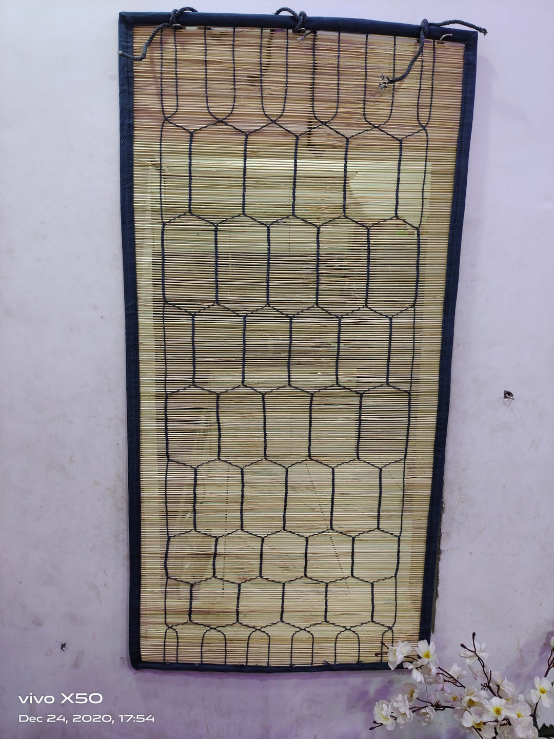 Bamboo Chik Bamboo Blinds Window Curtain Home Decor Cross Thread Paten ...