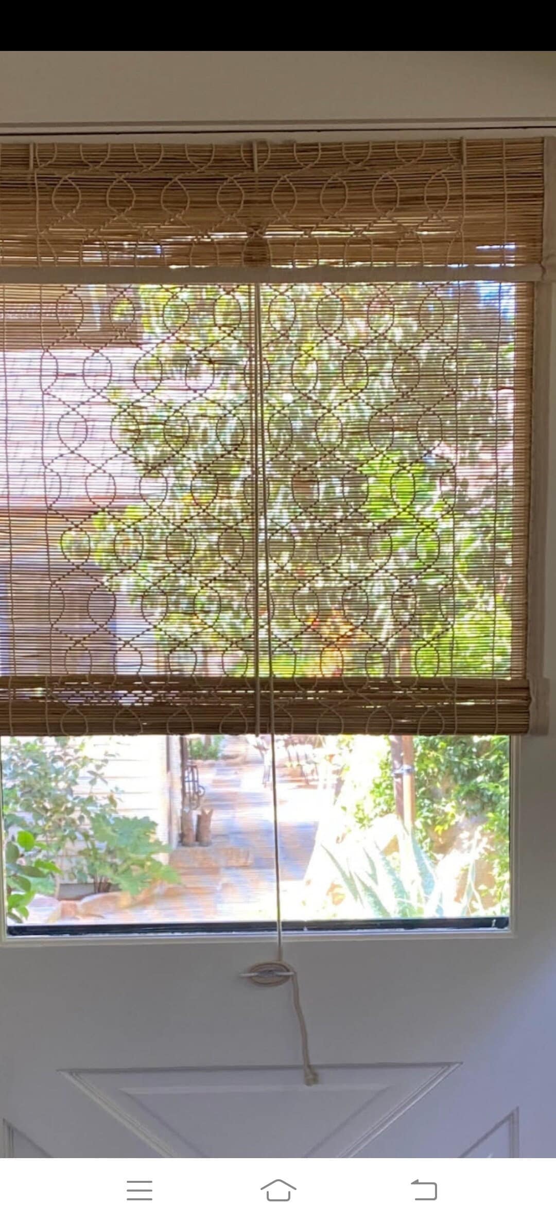 Bamboo Cross Thread Design Blind Shade chirag Pattern Chik Blind Shade ...