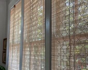 Cross Thread Design Chick Blind Shade Window Curtain GILAS PATTERN or ...