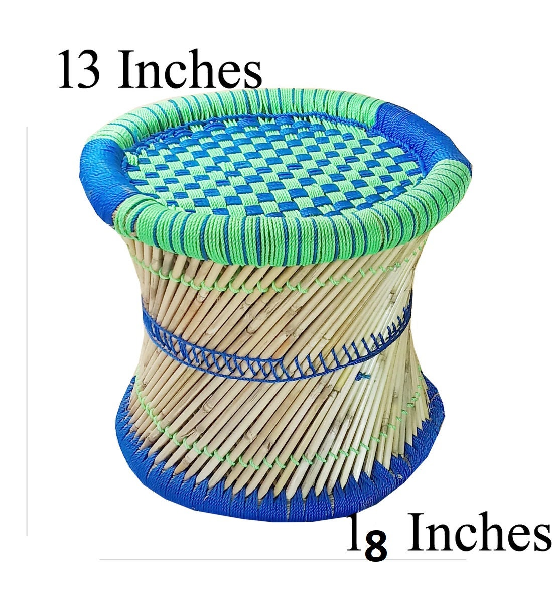 Lot Bamboo Stool Handmade Bamboo Mudda Stool for in Door Out Door ...