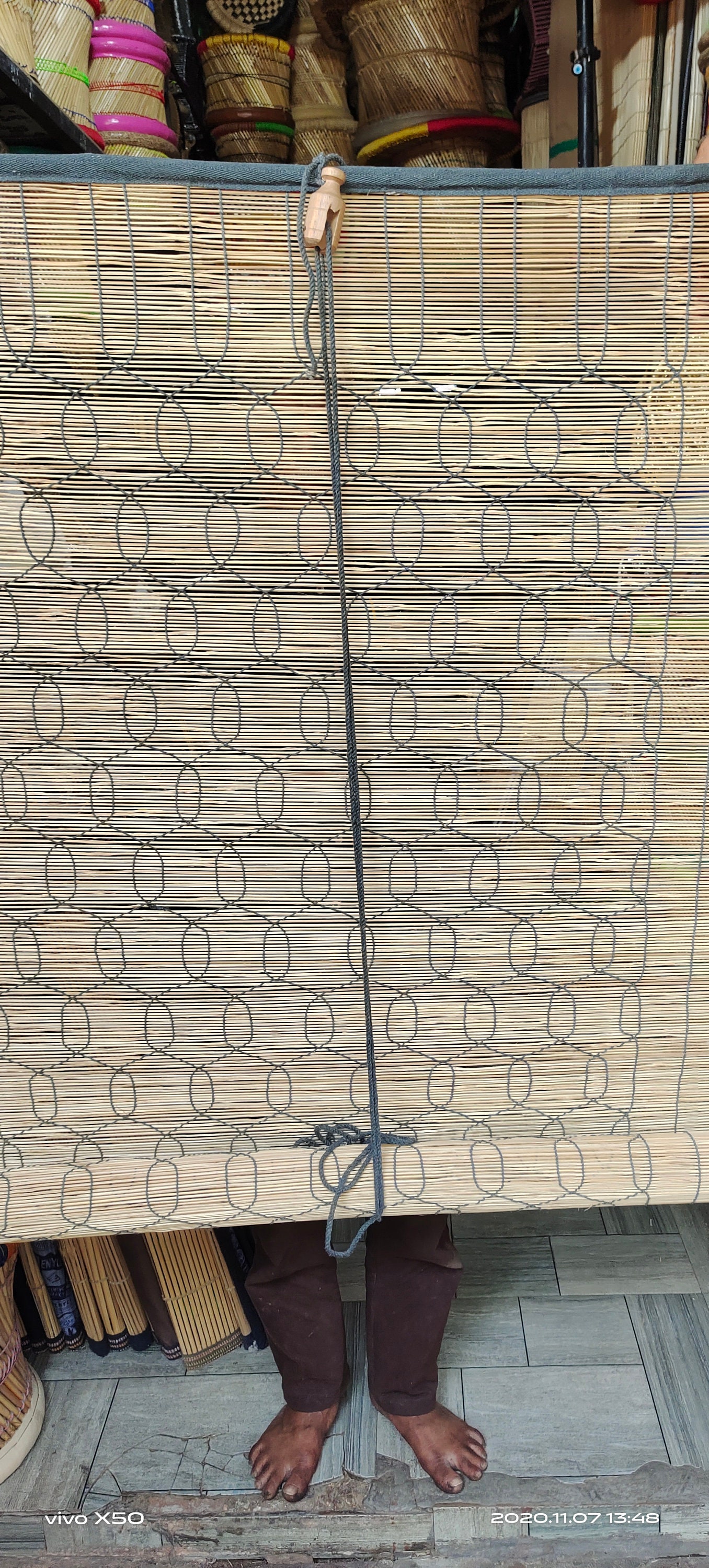 Cross Thread Design Bamboo Chik Handmade Blind Shade Window Curtains - Etsy