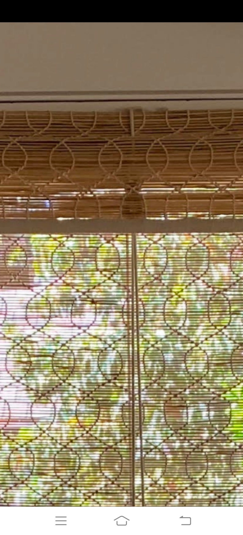 Bamboo Cross Thread Design Blind Shade chirag Pattern Chik Blind Shade ...