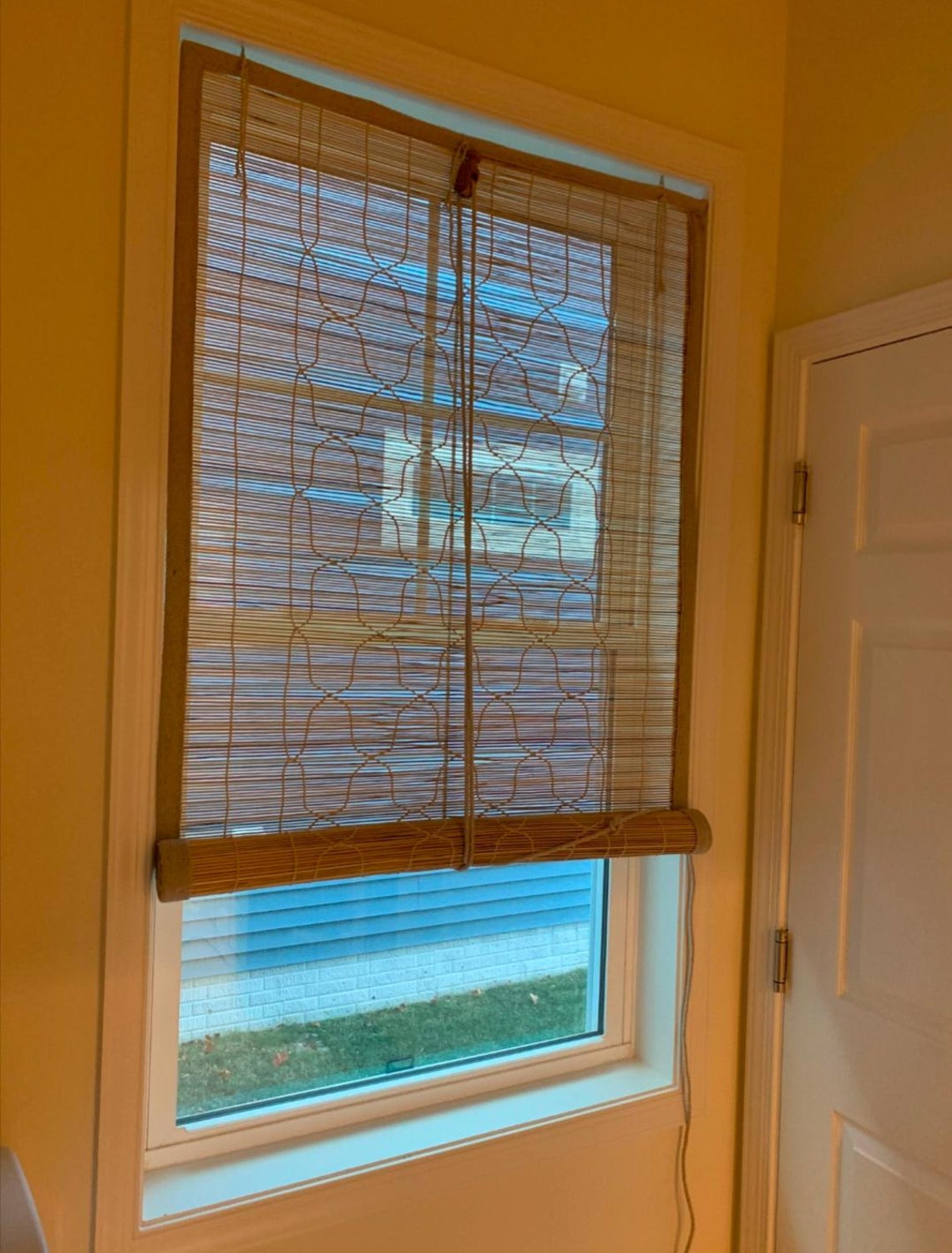 Cross Thread Design Chick Blind Shade Window Curtain GILAS PATTERN or ...