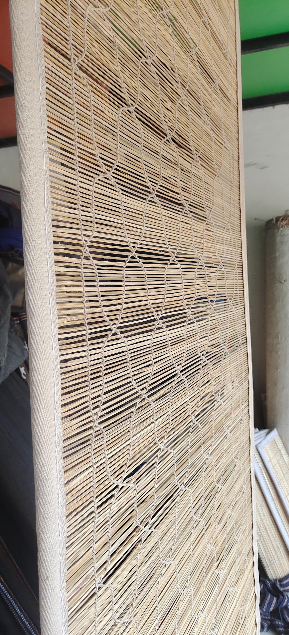 Cross Thread Design Chick Blind Shade Window Curtain GILAS PATTERN or ...