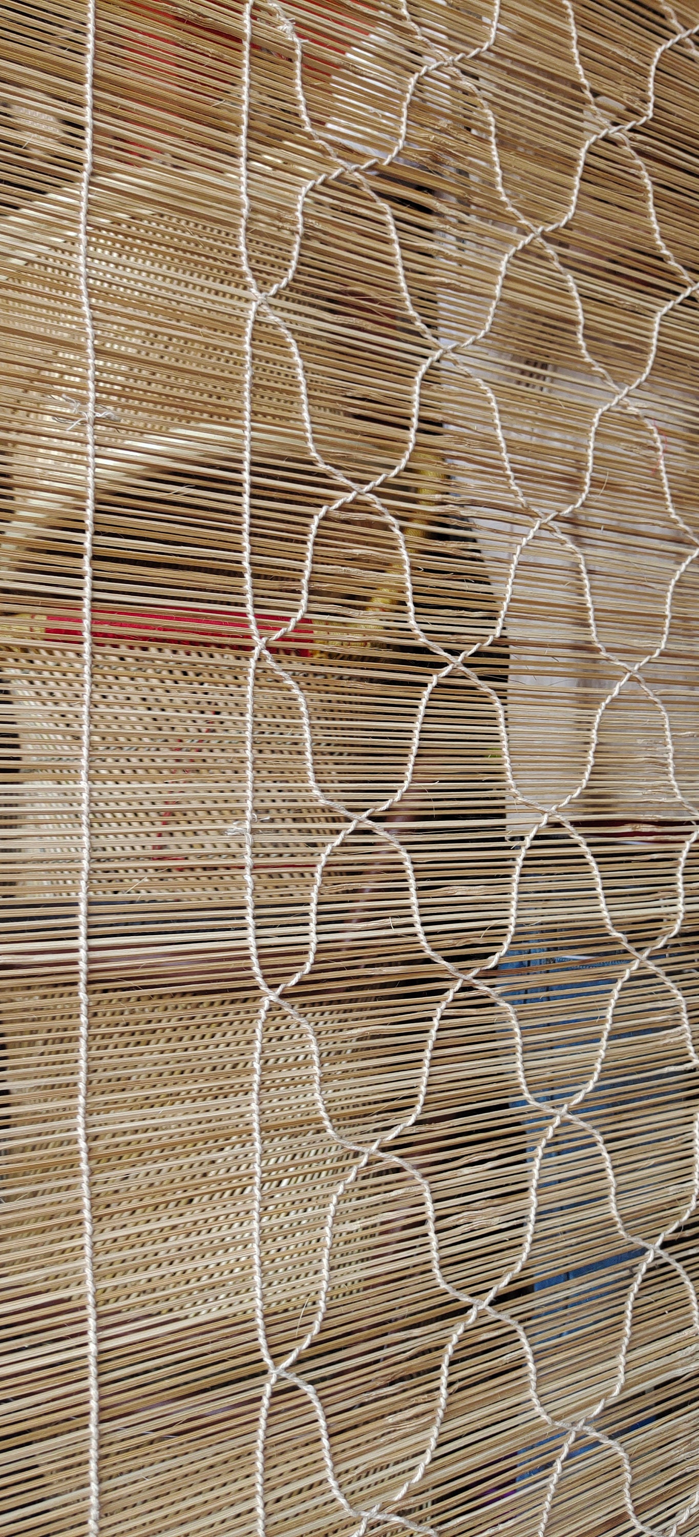 Cross Thread Wovan Pattern Chik Blind Shade Bamboo Cross Thread Design ...