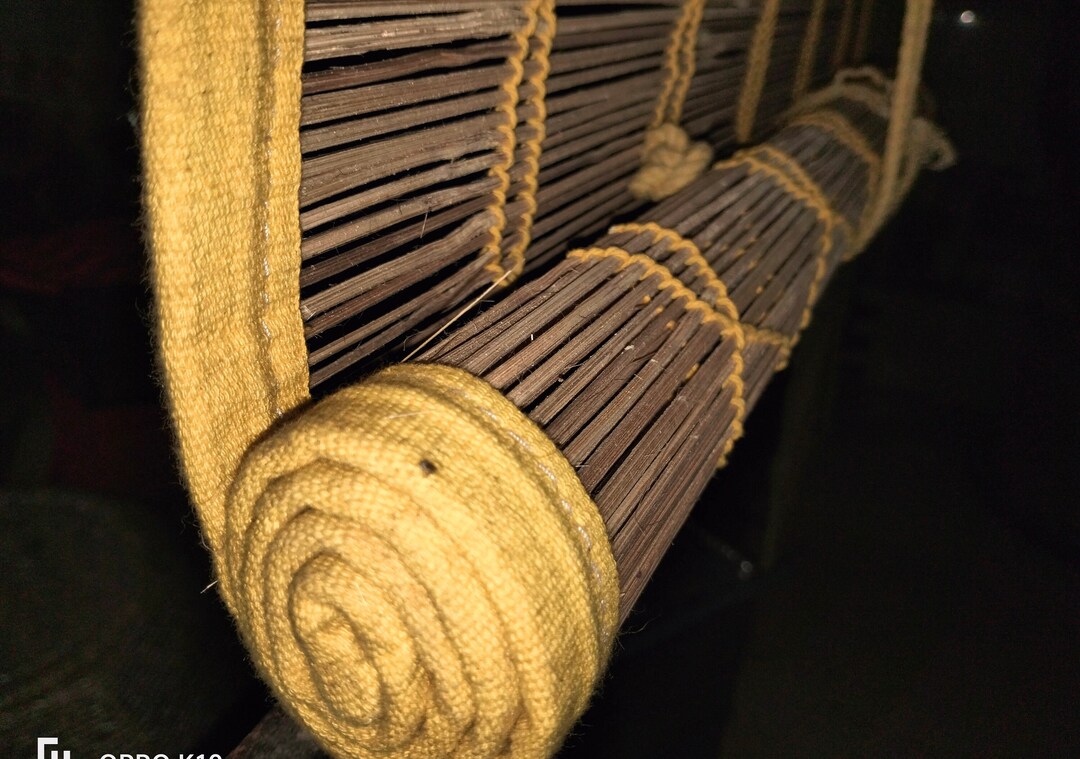 Natural Bamboo Cross Thread Design Blind Shade Cross Thread Wovan ...