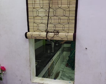 Natural Bamboo Cross Thread Design Blind Shade Bamboo Chick, 100% Eco ...