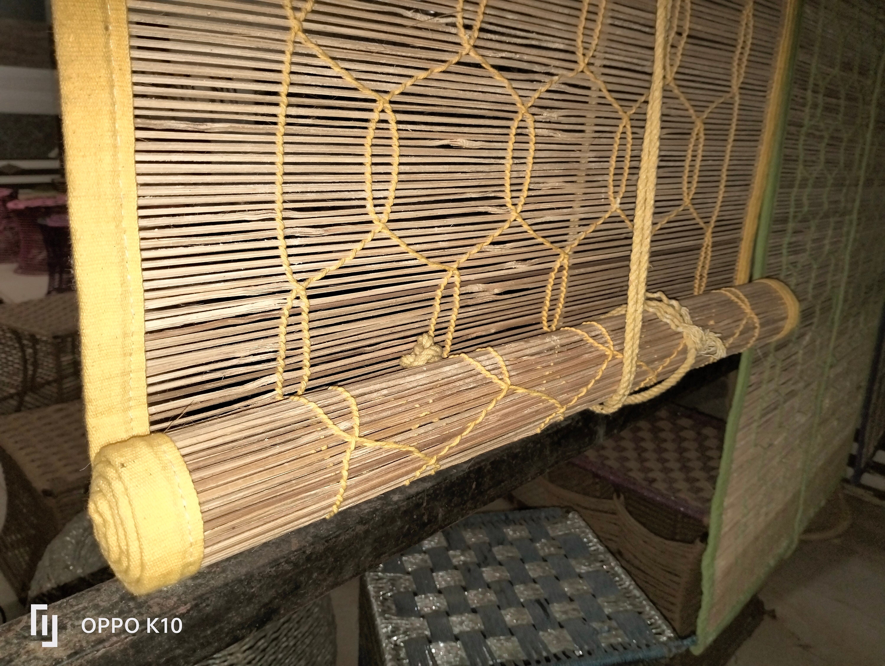 Natural Bamboo Cross Thread Design Blind Shade Cross Thread - Etsy