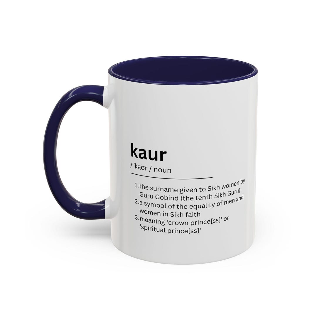 Kaur Definition Mug | Personalized Kaur Sikh Mug | Punjabi Gift | Sikh ...