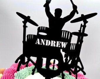 Girl Drummer Cake Topper,boy Drummer Cake Topper, Drum Cake Topper ...