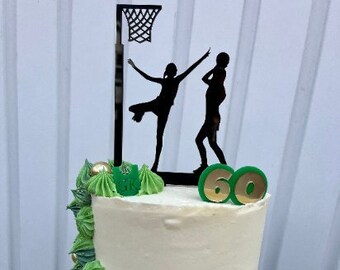 Personalised Acrylic Netball Birthday Cake Topper Decoration - Etsy