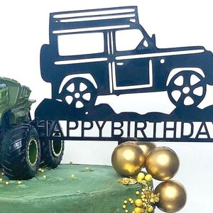 Personalised Land Rover Cake Topper - Etsy
