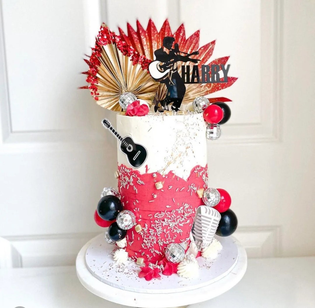 Personalised Elvis Cake Topper - Etsy UK