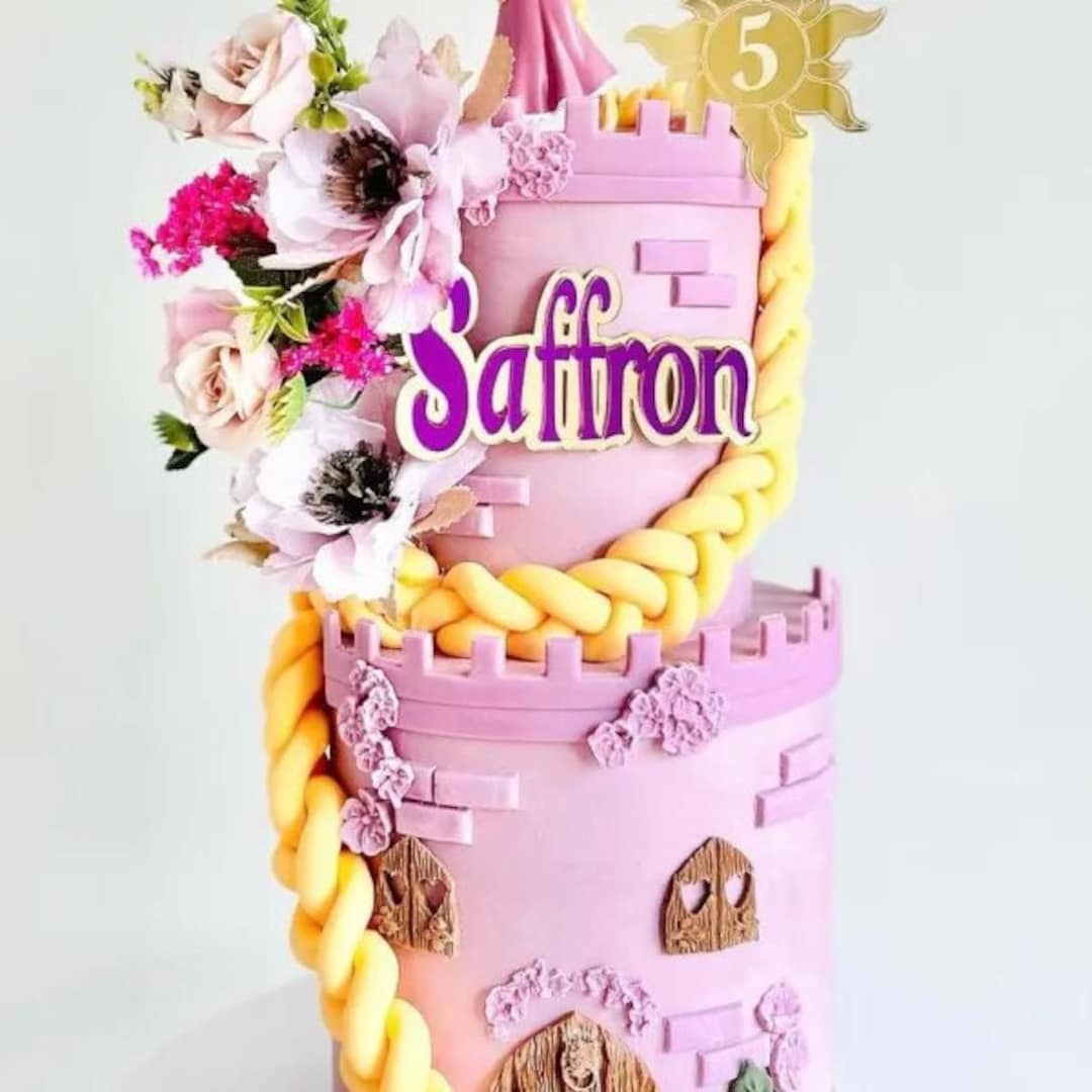 Personalised Tangled Cake Topper - Etsy