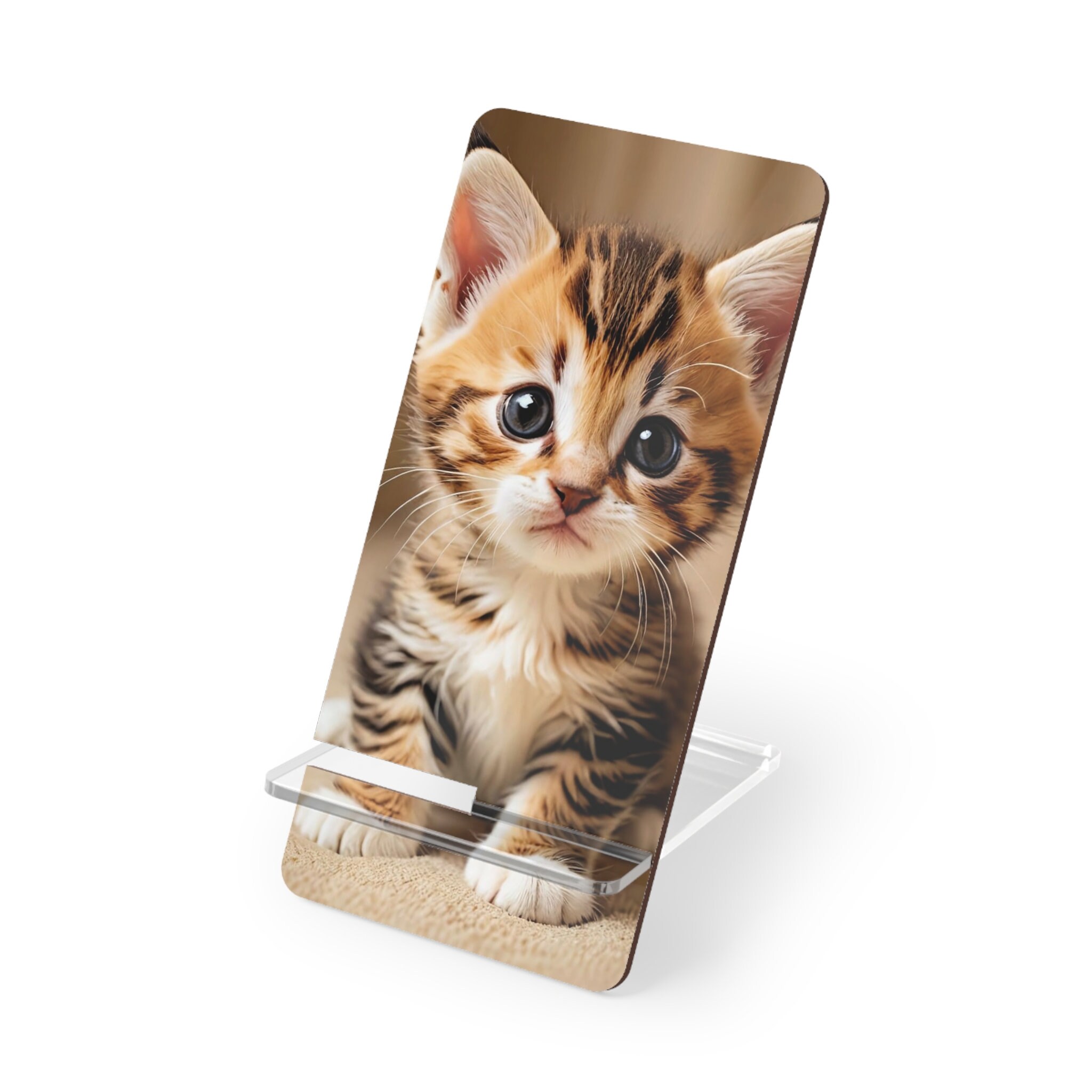 Mobile Display Stand for Smartphones, Cute Kitten Display Stand for ...