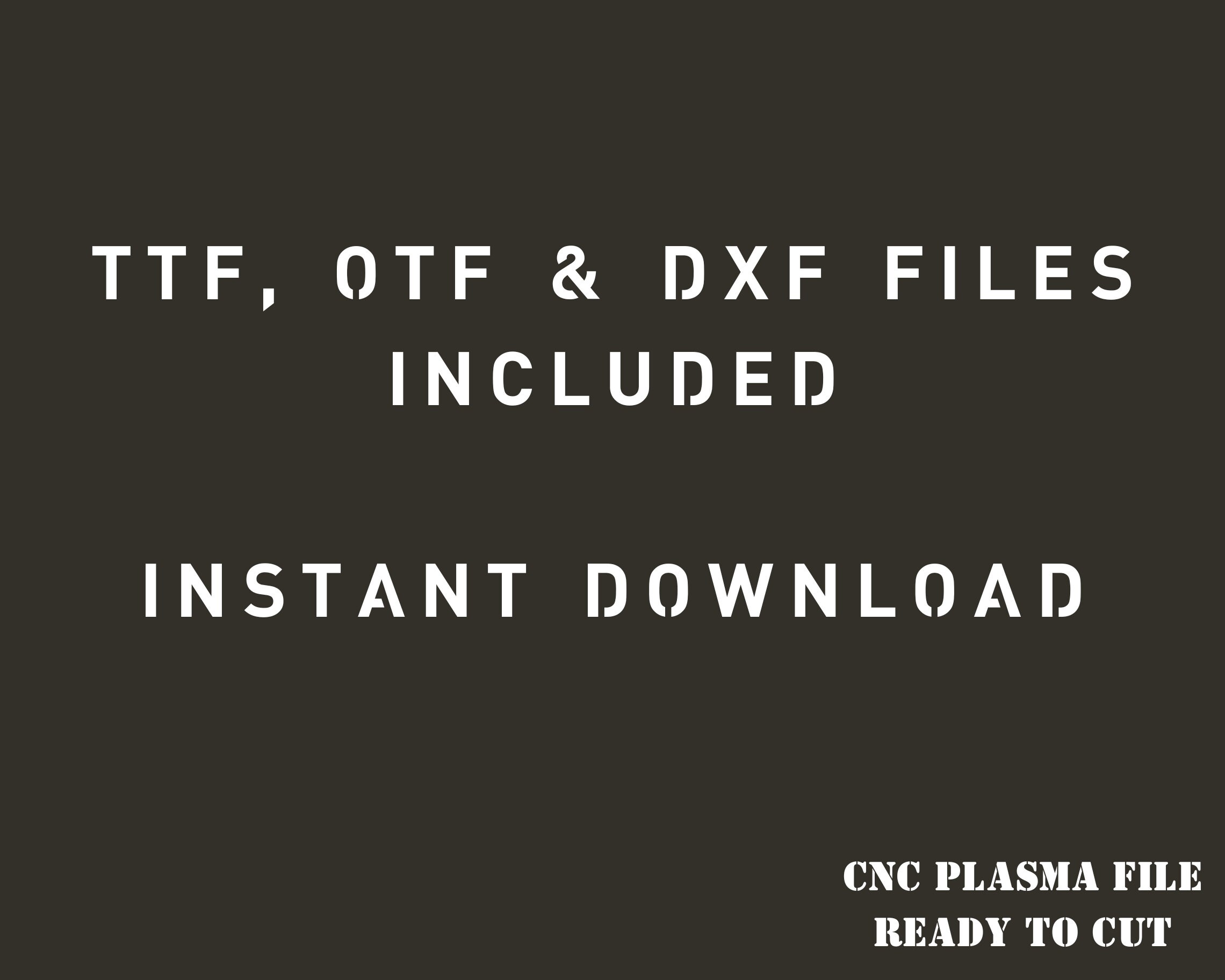 Font for CNC Plasma Cnc Design Steel Art Design Cnc Font - Etsy