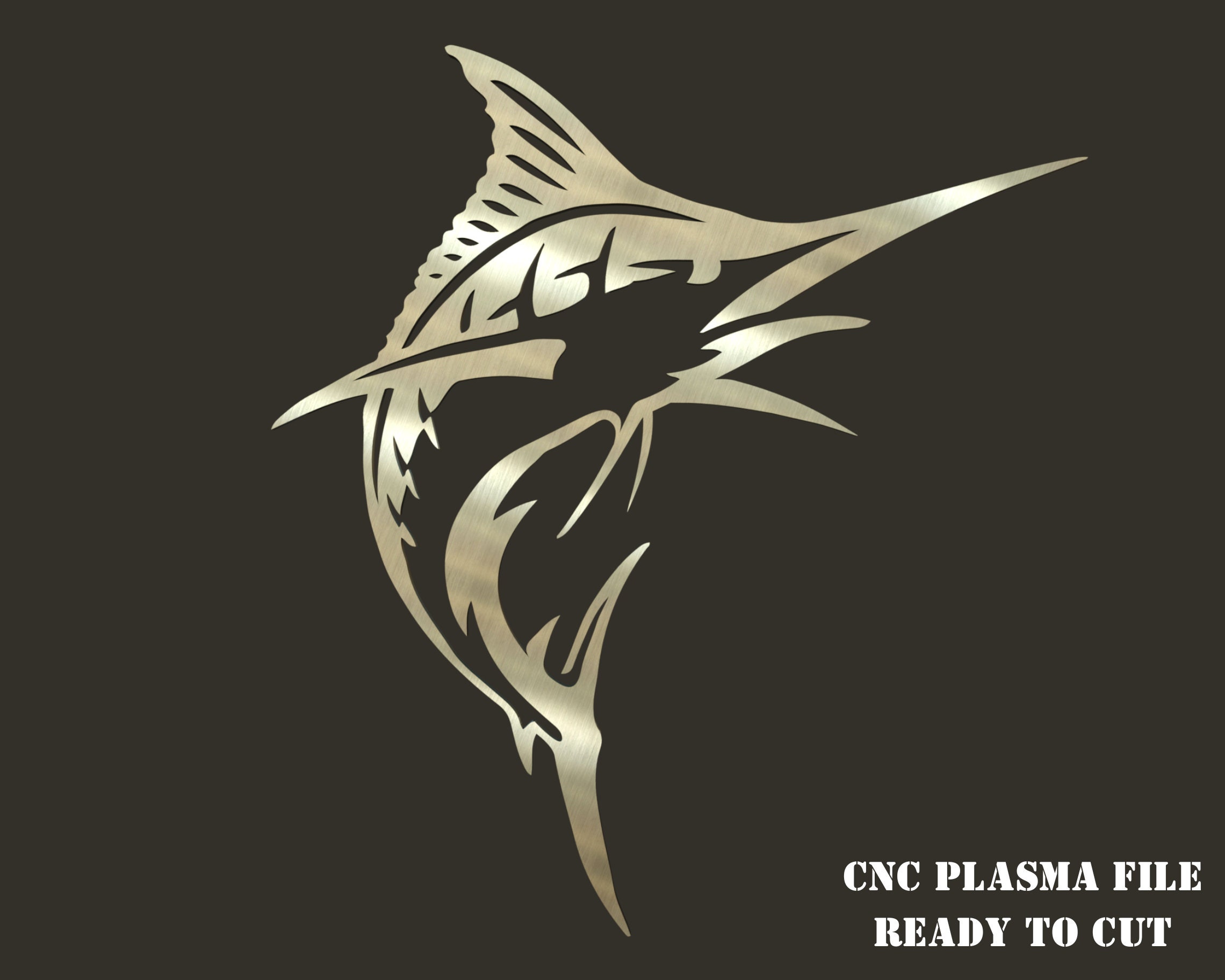 Marlin DXF Fish DXF CNC Plasma Dxf for Plasma Metal Wall - Etsy Australia