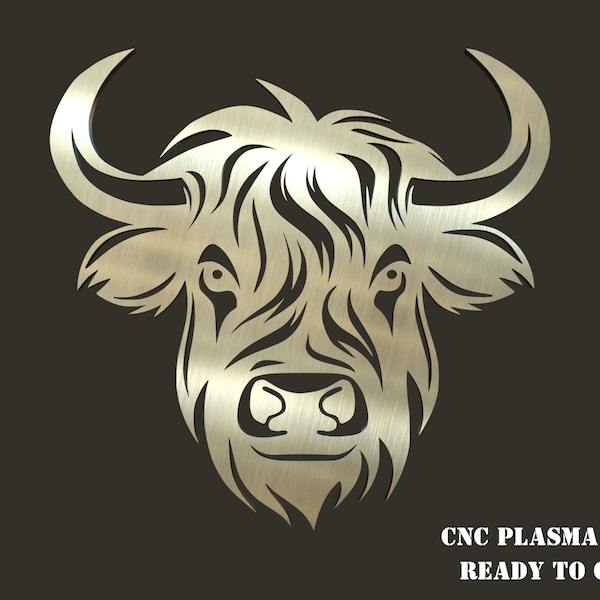 Scottish Highlander Dxf - Etsy