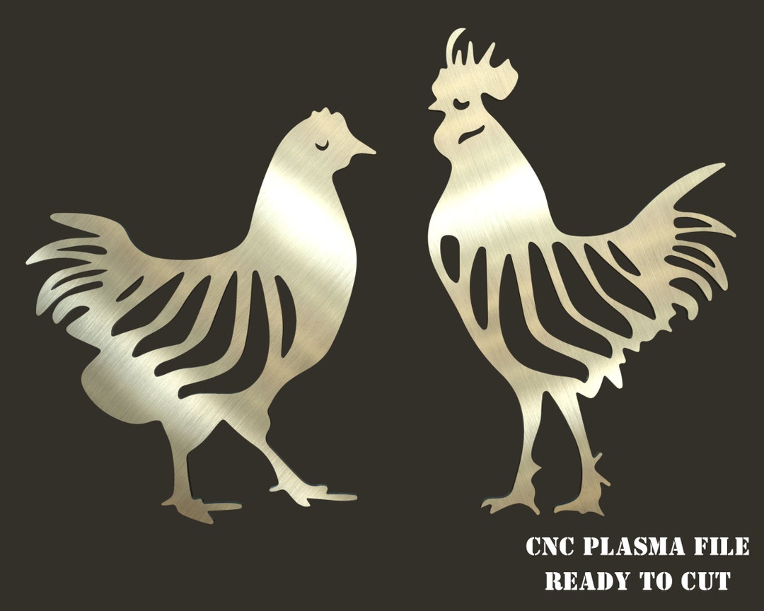 Chicken DXF Rusty Metal Art File Cut for Plasma CNC Design - Etsy