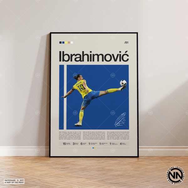 Zlatan Ibrahimovic - Etsy