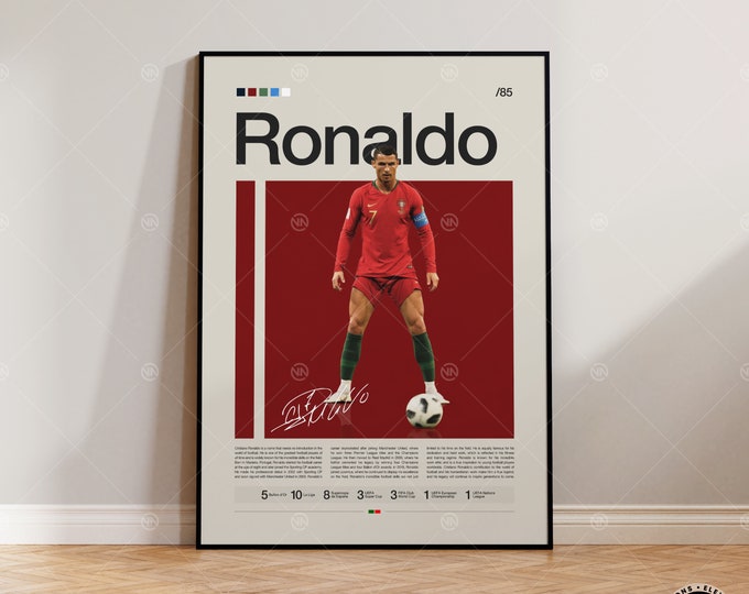 Cristiano Ronaldo Poster Limited Edition Print Football Poster Multiple ...