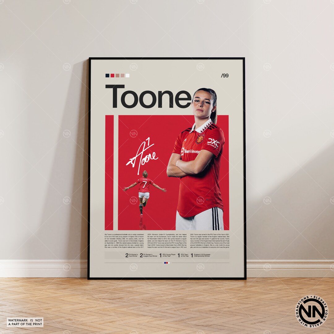 Ella Toone Poster Manchester United Poster Soccer Ts Sports Poster Football Player Poster