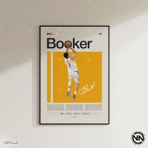Devin Booker Poster, Phoenix Suns Poster, NBA Poster, Sports Poster ...