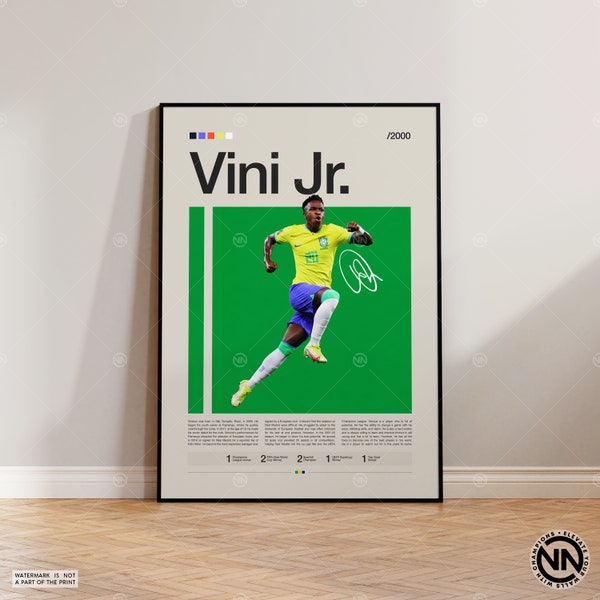 Vinicius Jr Posters - Etsy