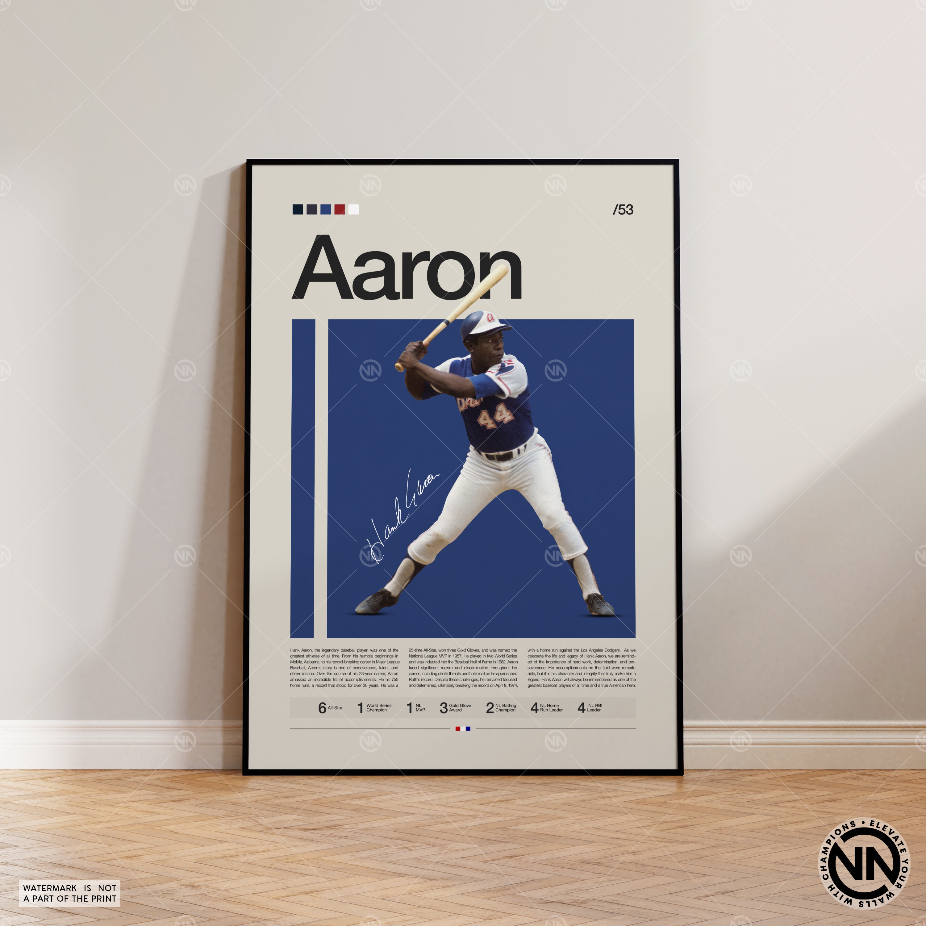 Hank Aaron 715 Poster