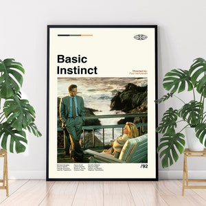 Basic Instinct Poster, Paul Verhoeven, Minimalist Art, Vintage Poster ...