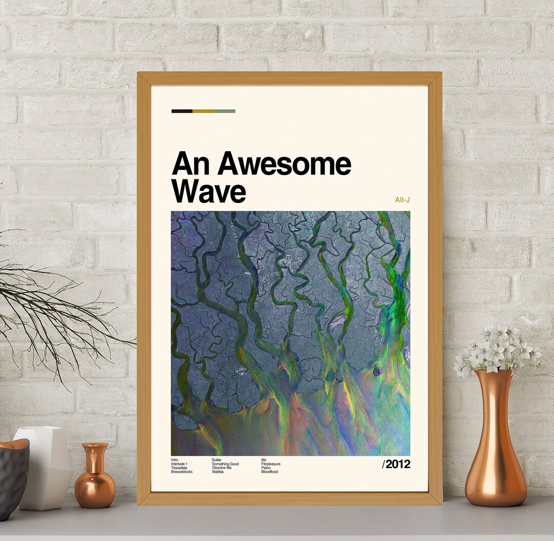 Alt J an Awesome Wave Album Poster, an Awesome Wave Poster, Minimalist ...