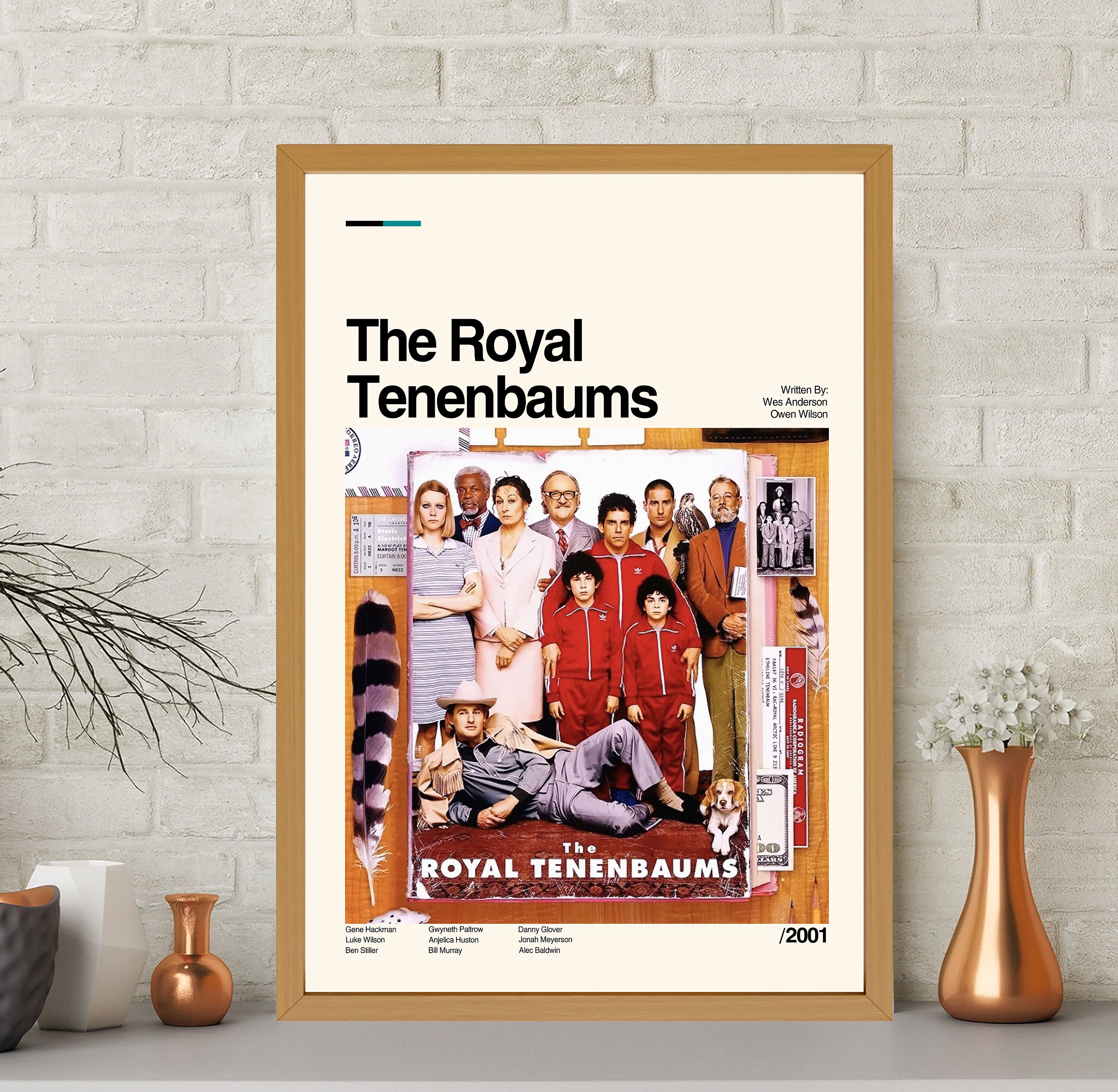 The Royal Tenenbaums Poster, Wes Anderson Poster, Movie Poster, Retro Poster, Vintage Poster ...