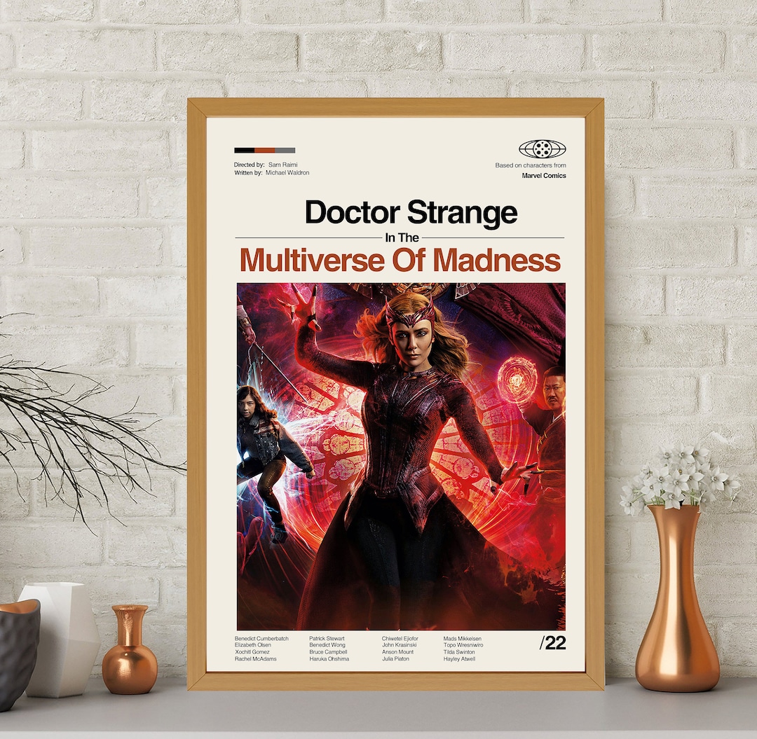 Doctor Strange in the Multiverse of Madness Poster, Midcentury Art ...