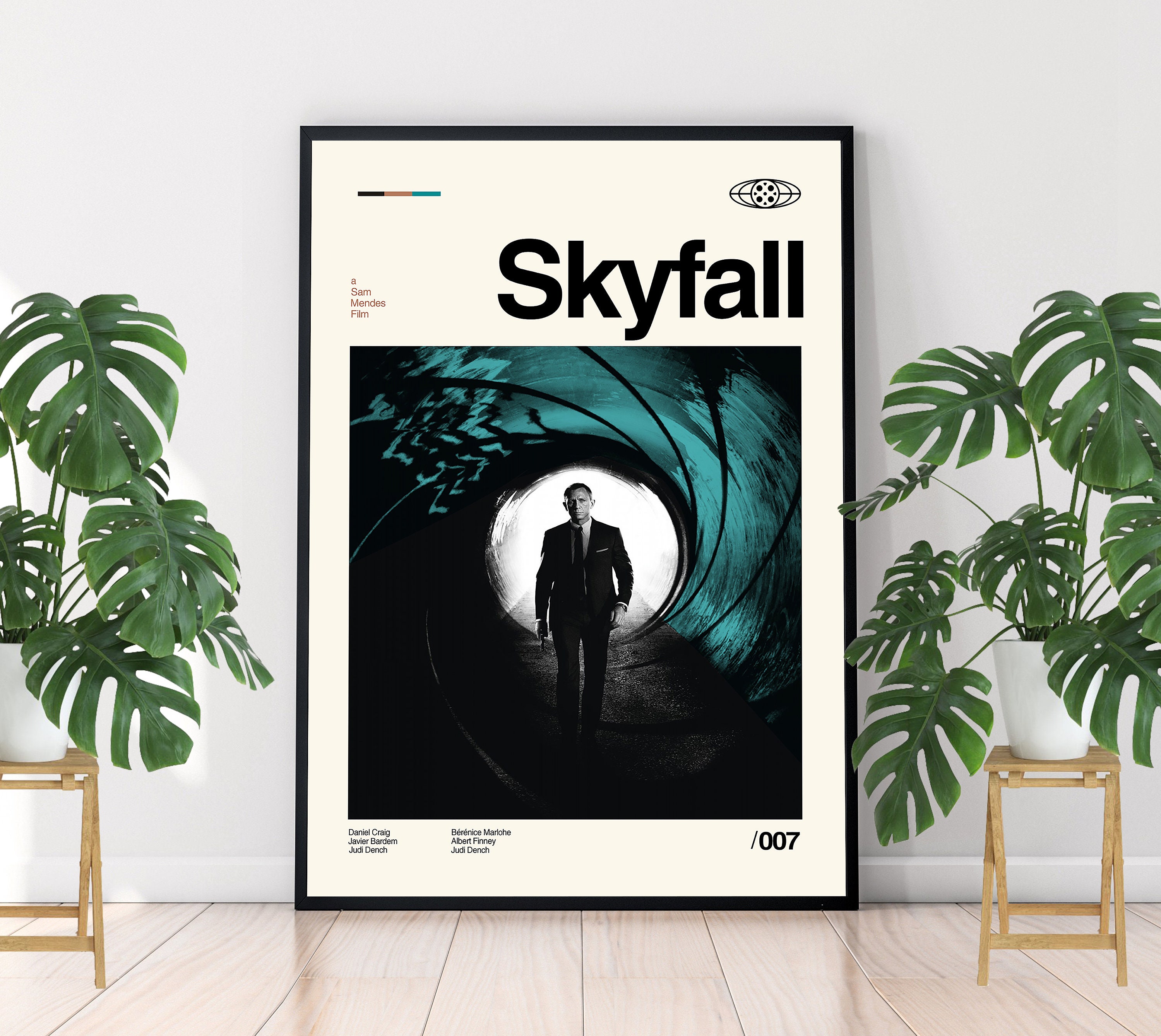 Skyfall Poster, James Bond Poster, Skyfall Movie Poster, Minimalist ...