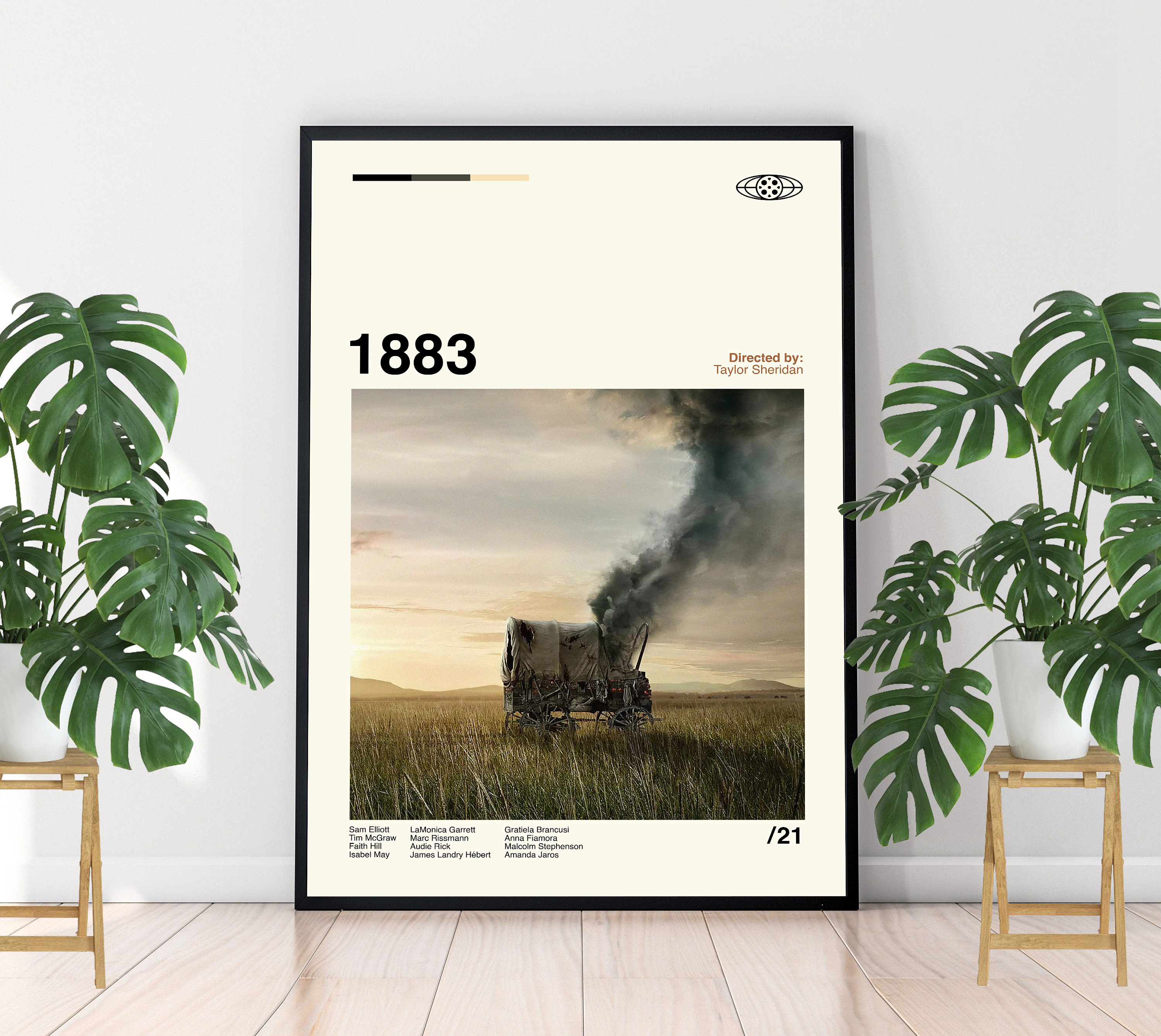 1883 Movie Poster, 1883 Print, Movie Poster, Minimalist Poster ...