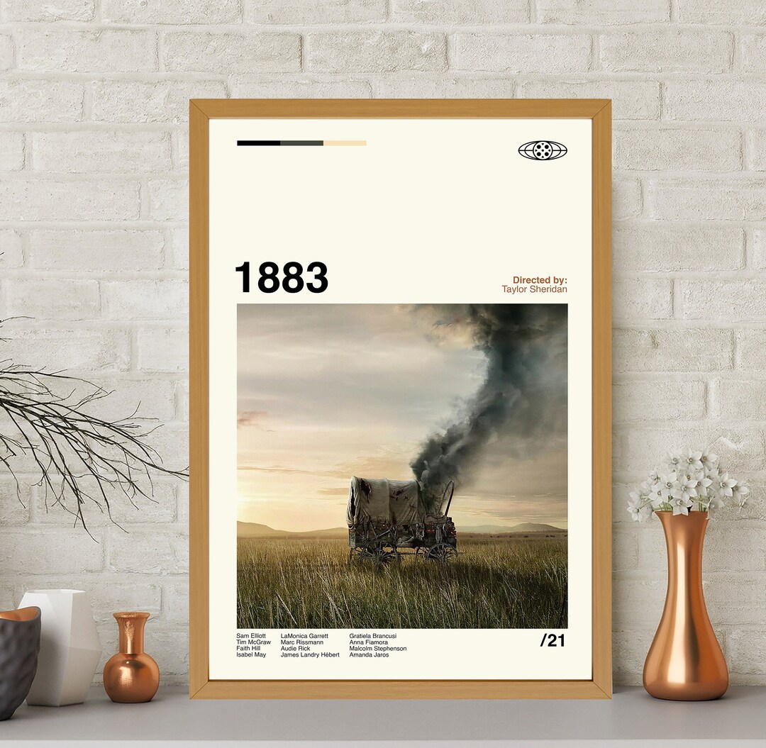 1883 Movie Poster, 1883 Print, Movie Poster, Minimalist Poster ...