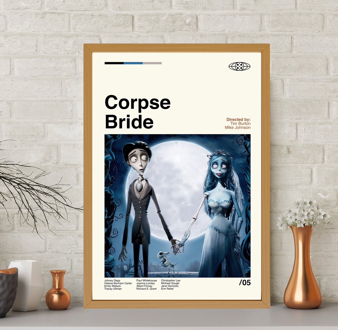 Corpse Bride Movie Poster Tim Burton Minimalist Movie - Etsy