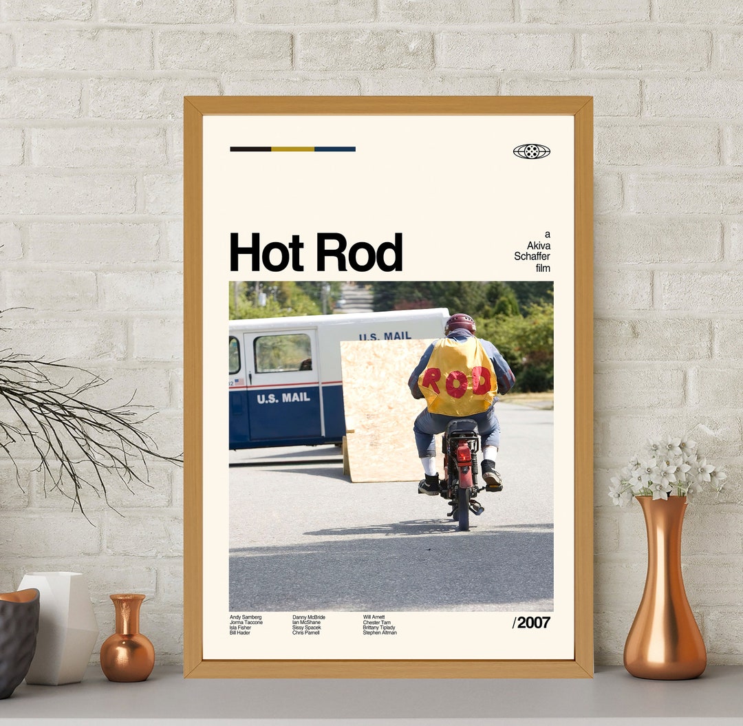 Hot Rod Poster, Hot Rod Print, Vintage Poster, Midcentury Poster ...