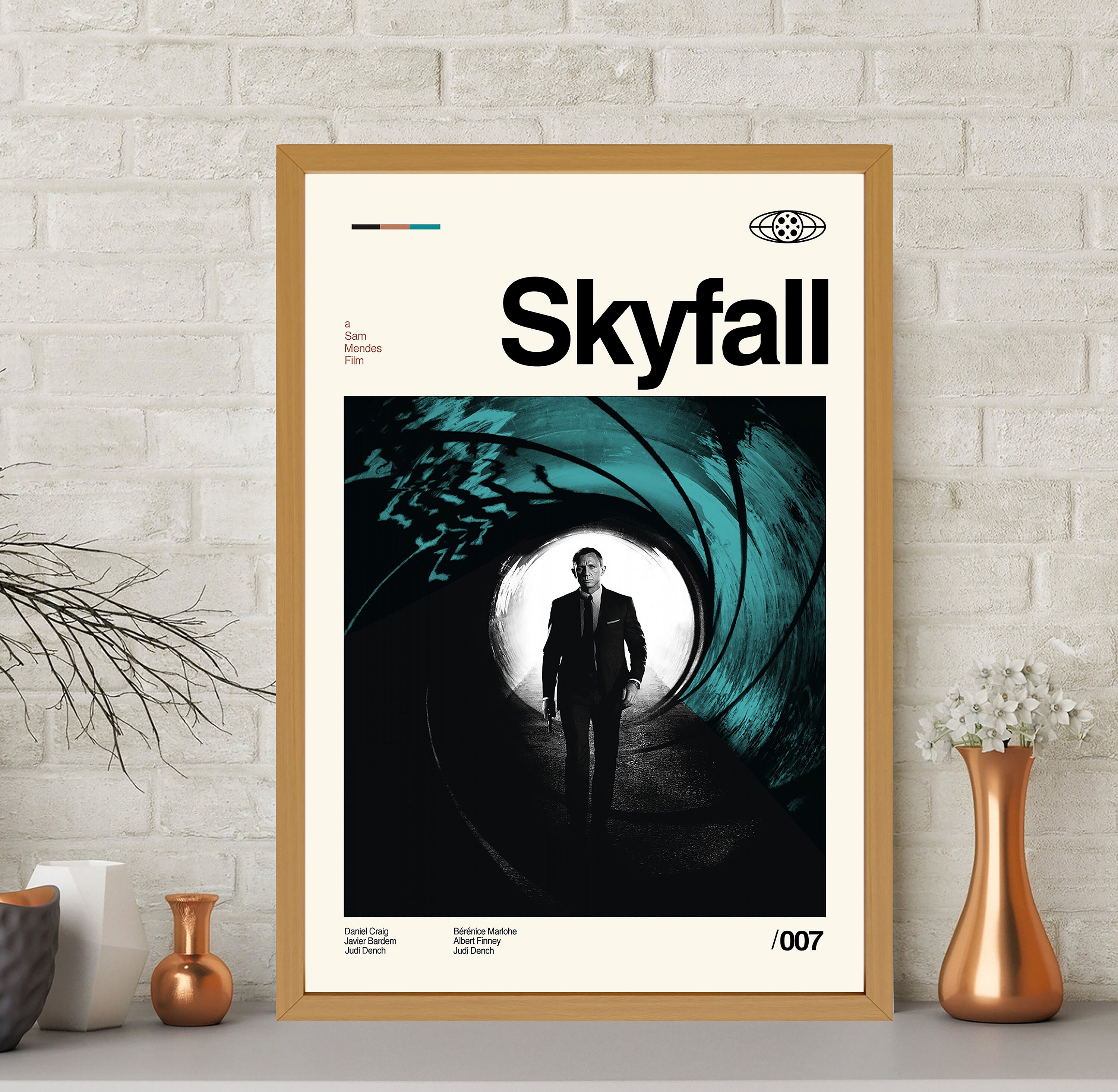 Skyfall Poster, James Bond Poster, Skyfall Movie Poster, Minimalist ...