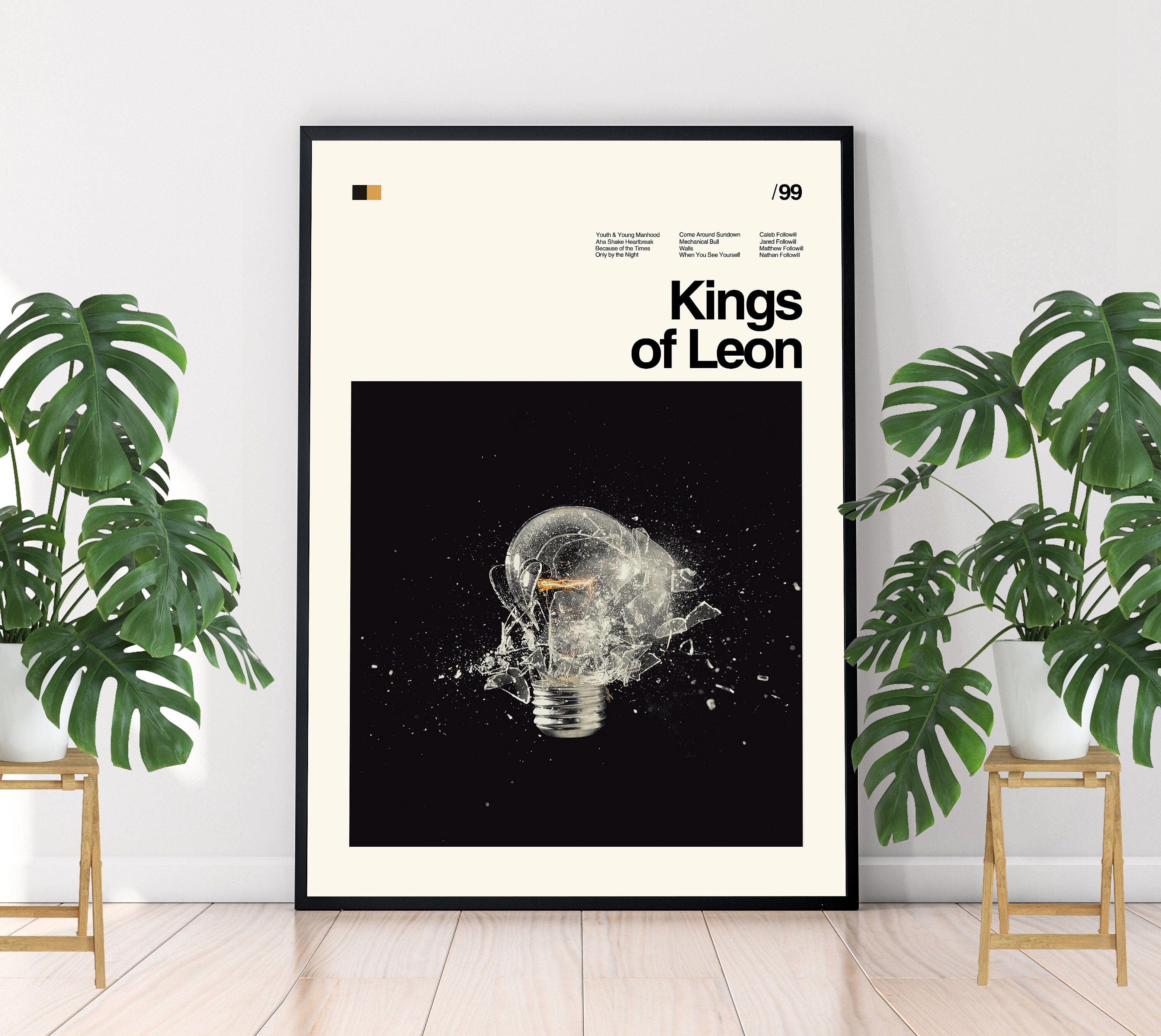 Kings of Leon Album Poster, Kings of Leon Print, Vintage Print, Custom ...