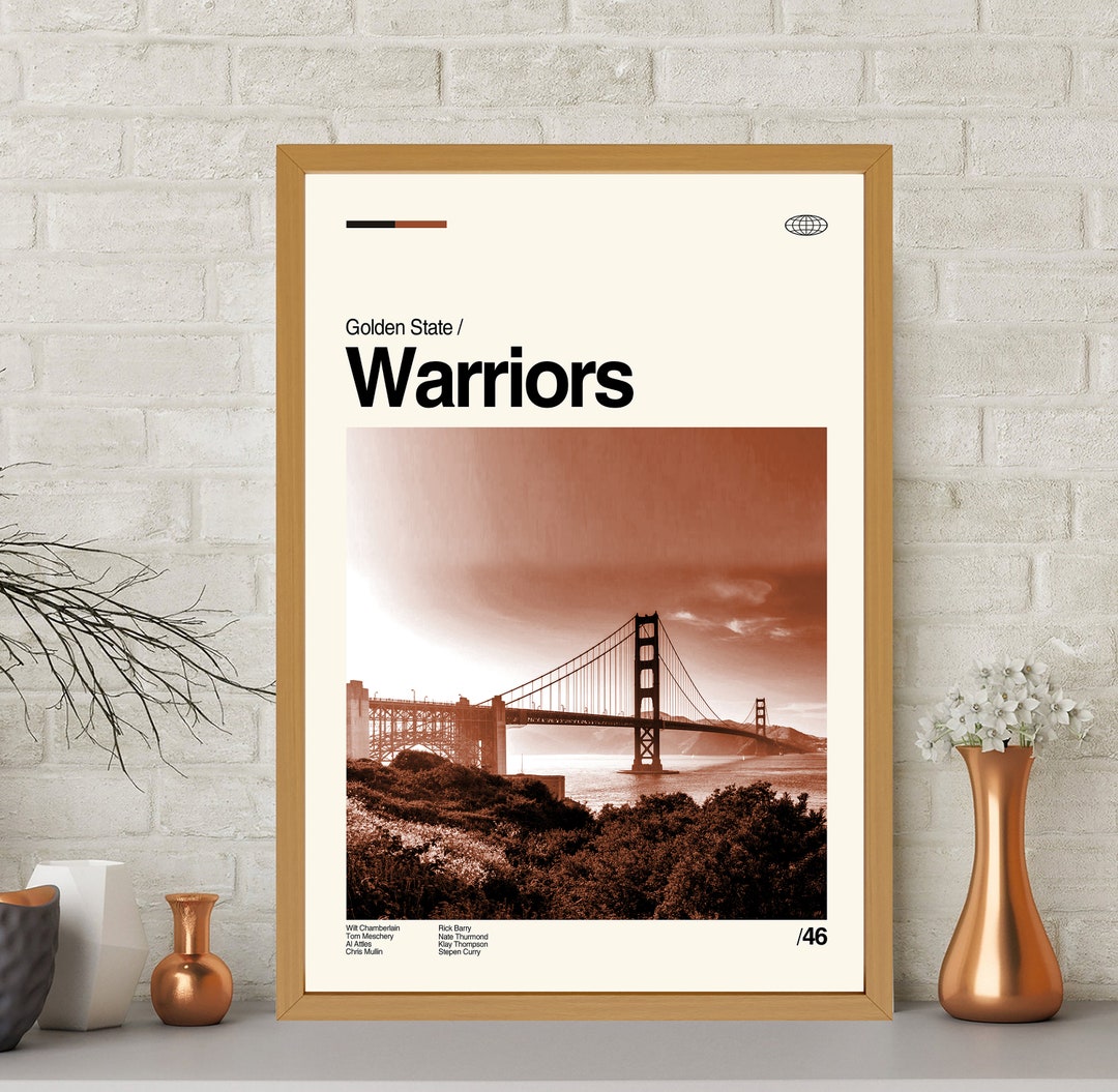 Golden State Warriors Poster, Warriors Print, Sport Poster, Minimalist ...