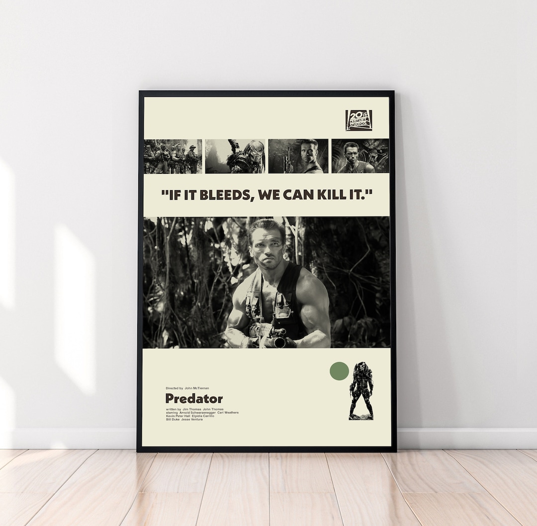 Predator Poster, Predator Movie, John Mctiernan, Retro Poster ...