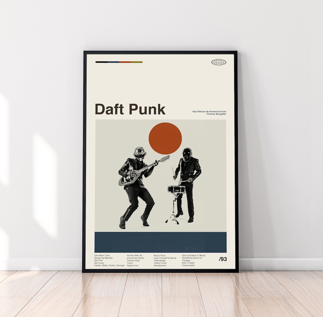 Daft Punk Poster, Daft Punk Print, Daft Punk Band, Daft Punk Music ...