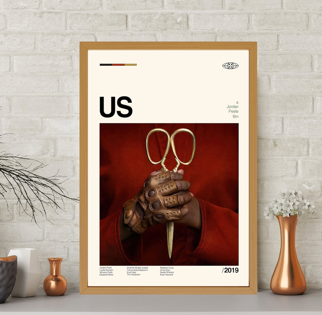 Us Movie Poster, Jordan Peele Poster, US Poster, Retro Movie Poster ...