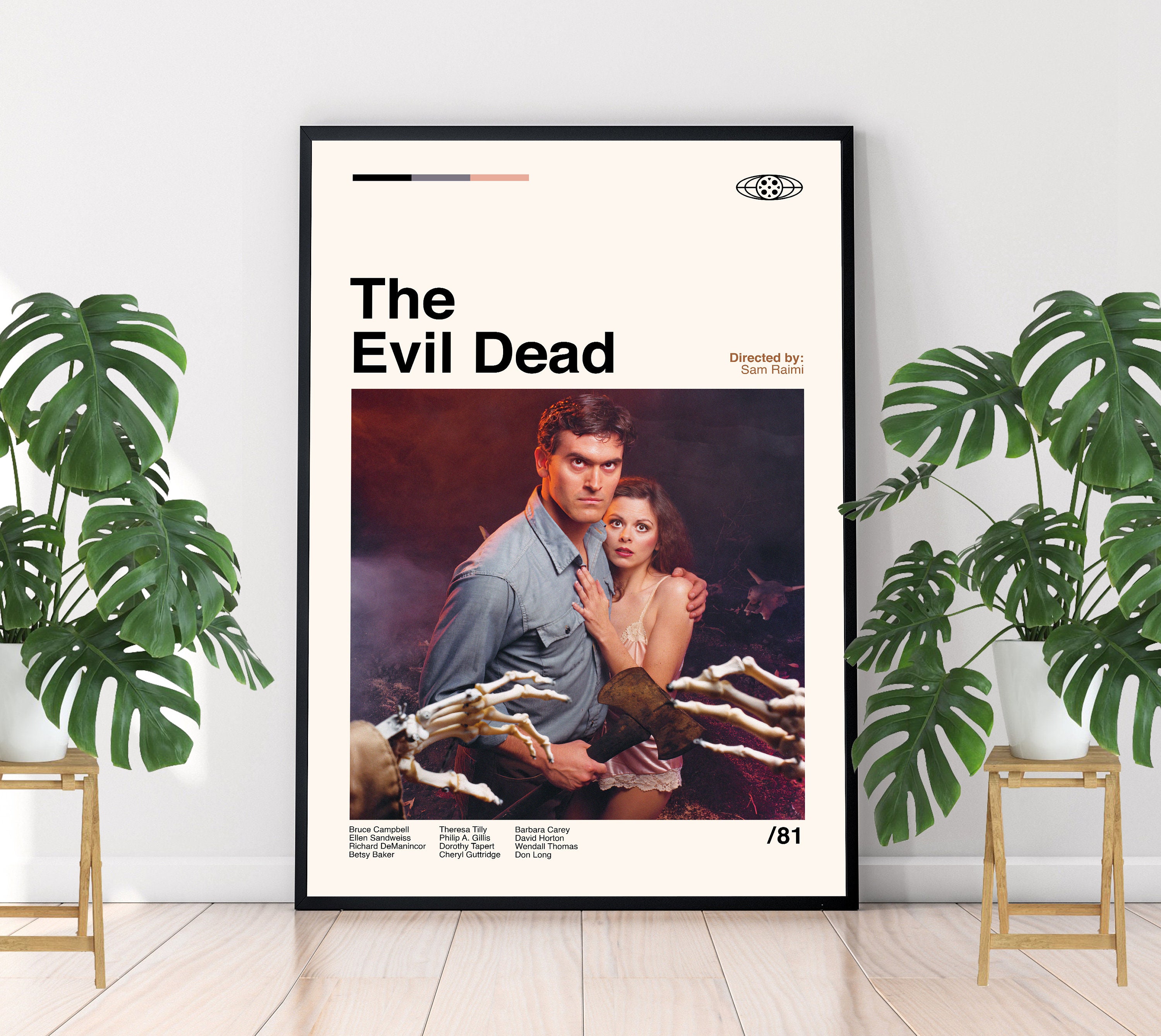 The Evil Dead Poster, Sam Raimi, Midcentury Art, Retro Poster, Vintage ...