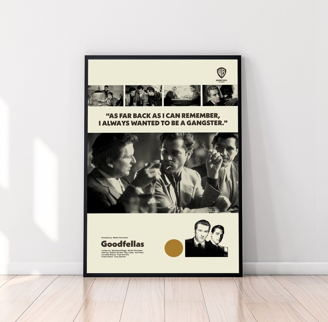 Goodfellas Poster, Goodfellas Movie, Martin Scorsese, Minimalist Poster ...