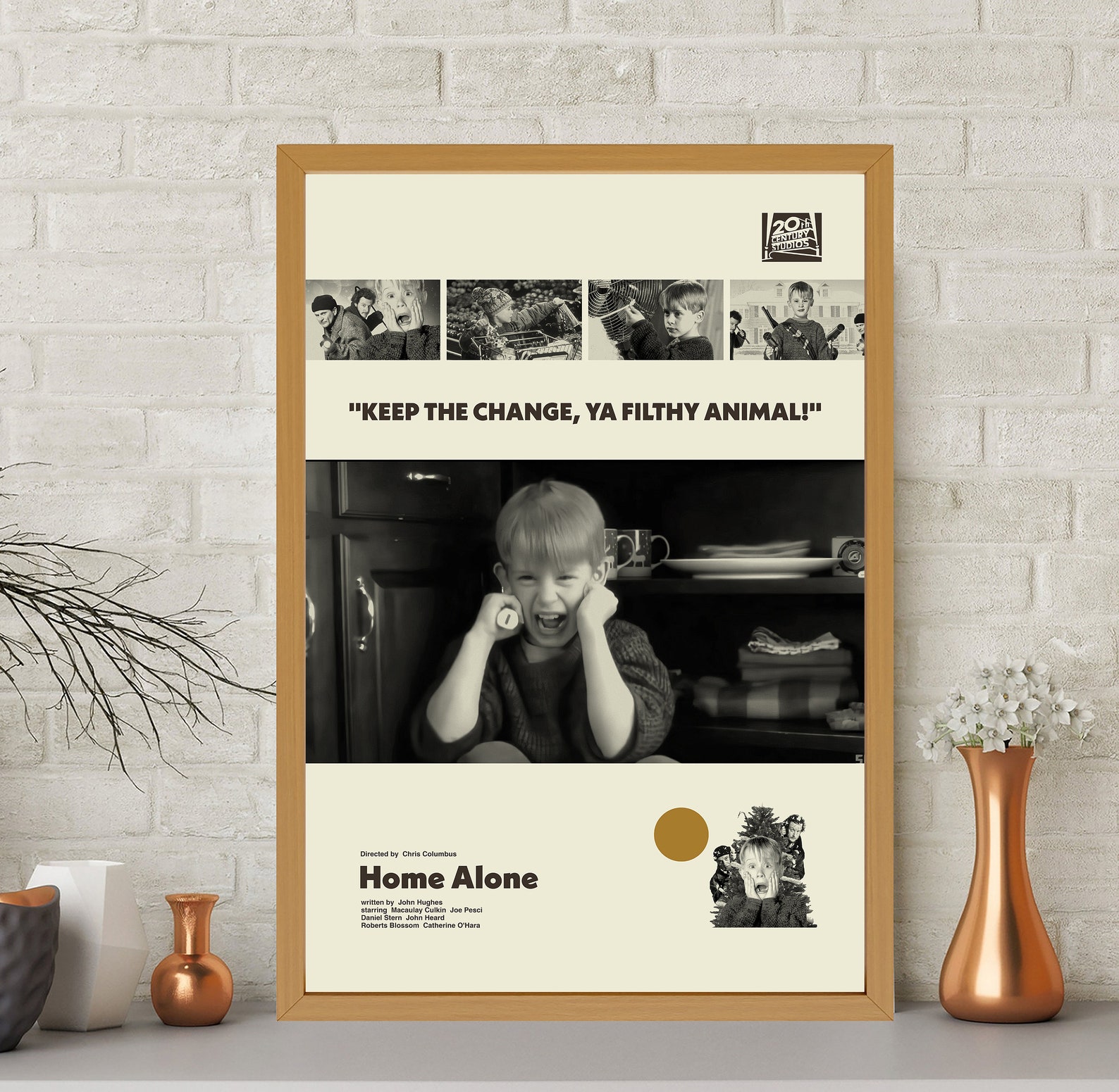 Home Alone Poster, Home Alone Print, Chris Columbus, Minimalist Art ...